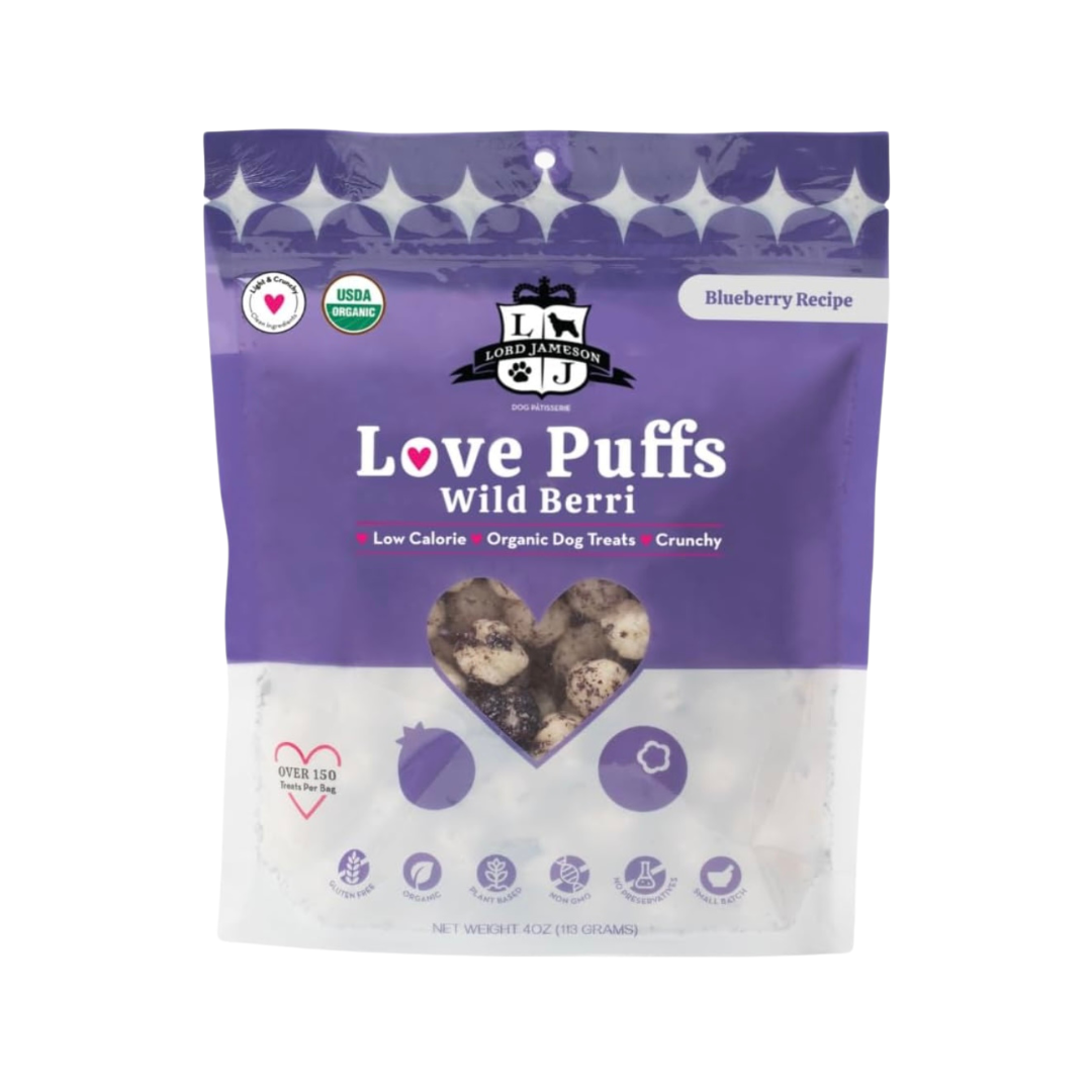 Lord Jameson Organic Love Puffs | Wild Berri – The Organic Dog Shop